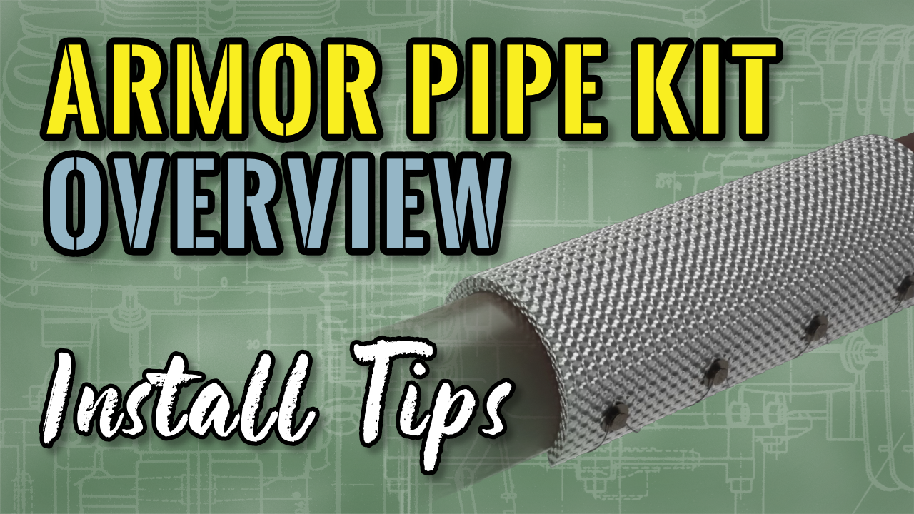 Exhaust Pipe Kit, Heat Shield Kit, Pipe Heat Shield